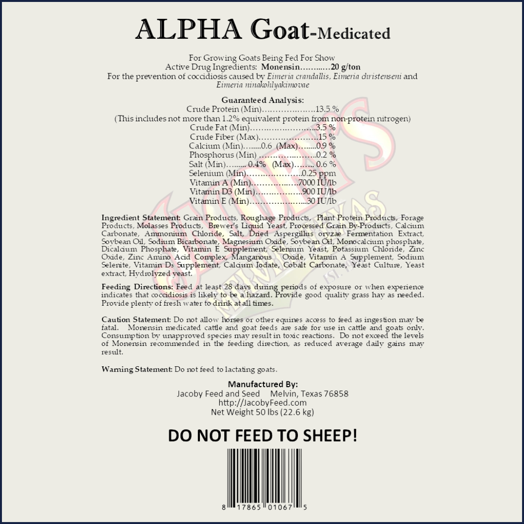 Alpha Goat - Jacoby Feed & Seed